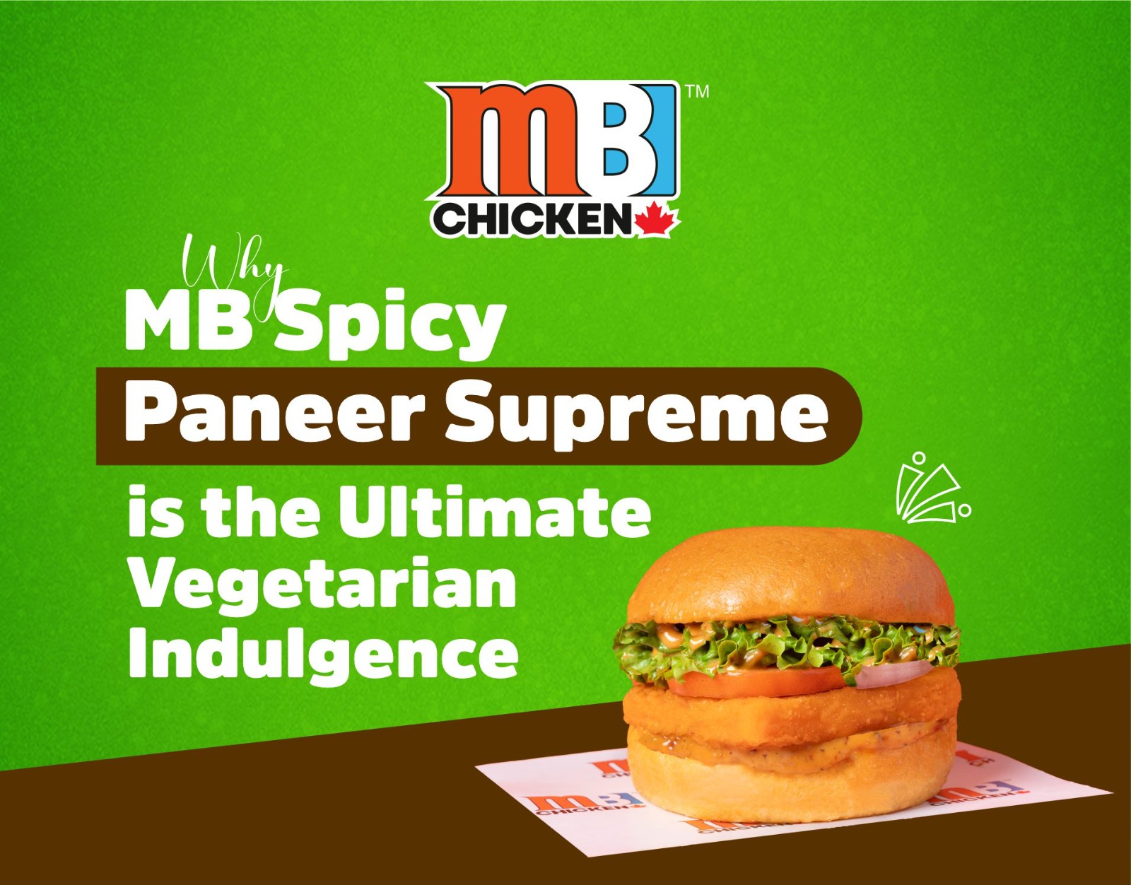 MB Spicy Paneer Supreme: Indulge in MB Chicken’s Veg Delight